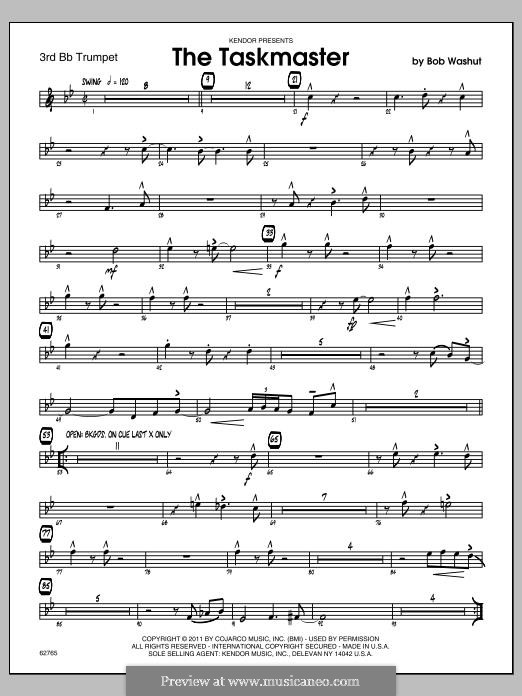 The Taskmaster by B. Washut - sheet music on MusicaNeo