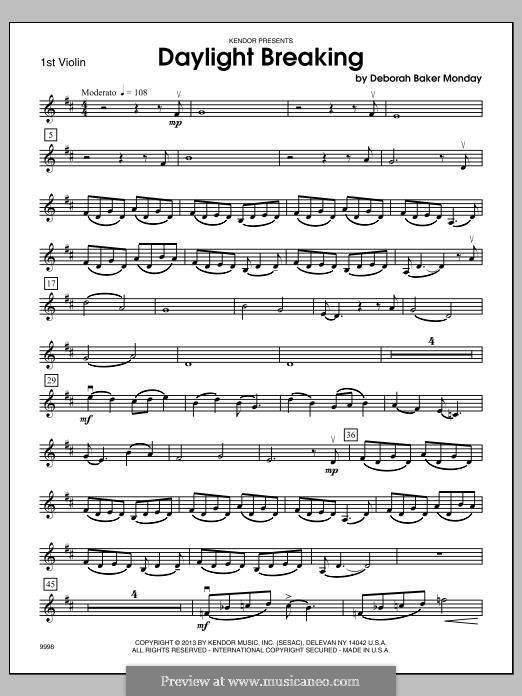 Daylight Breaking by D. Baker Monday - sheet music on MusicaNeo