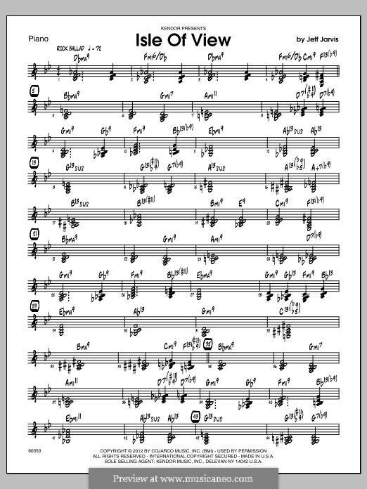 Isle of View by J. Jarvis - sheet music on MusicaNeo