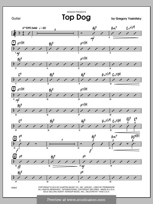 Top Dog by G. Yasinitsky - sheet music on MusicaNeo
