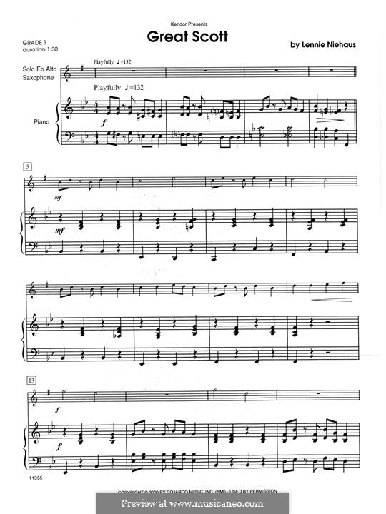 Great Scott by L. Niehaus - sheet music on MusicaNeo