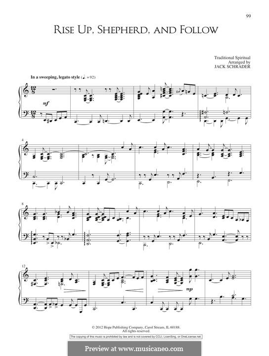 Rise Up, Shepherd, and Follow by folklore - sheet music on MusicaNeo