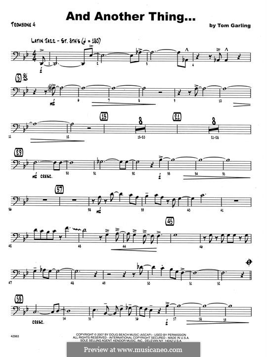 And Another Thing by T. Garling - sheet music on MusicaNeo
