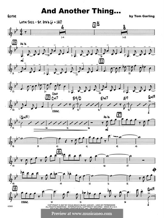 And Another Thing by T. Garling - sheet music on MusicaNeo