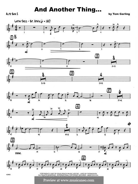 And Another Thing by T. Garling - sheet music on MusicaNeo