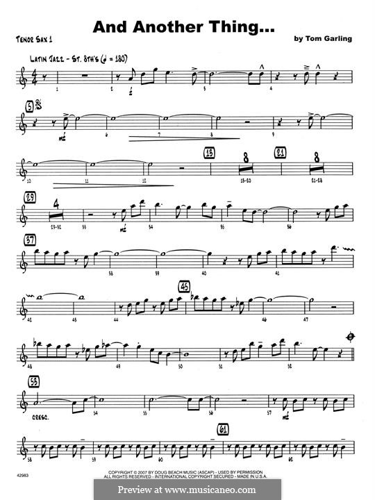 And Another Thing by T. Garling - sheet music on MusicaNeo