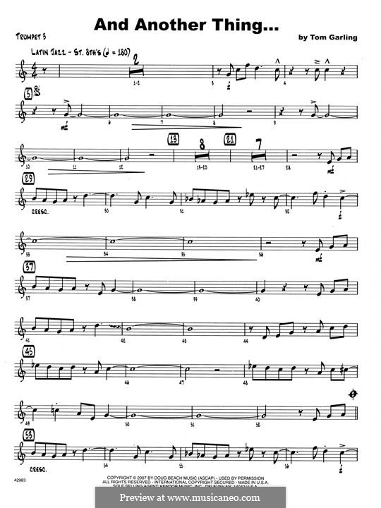 And Another Thing by T. Garling - sheet music on MusicaNeo