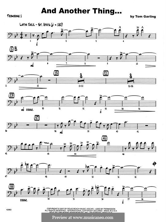 And Another Thing by T. Garling - sheet music on MusicaNeo