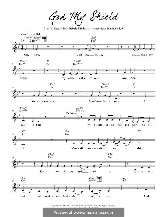 God My Shield by D.L. Friedman - sheet music on MusicaNeo