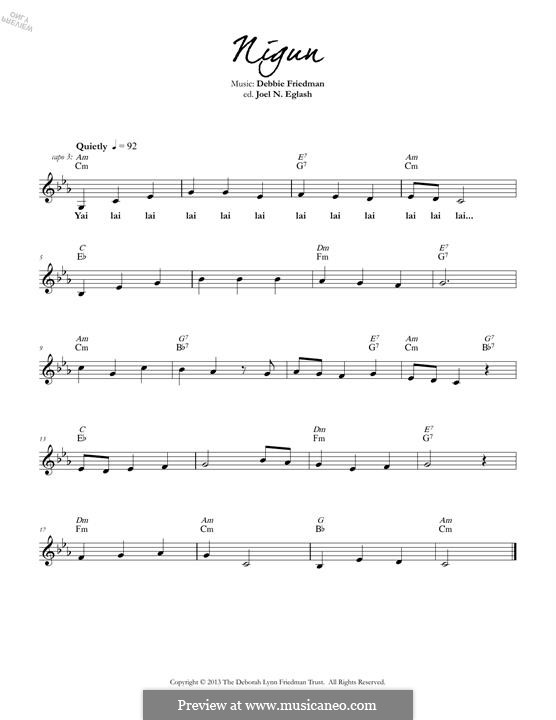 Nigun by D.L. Friedman - sheet music on MusicaNeo