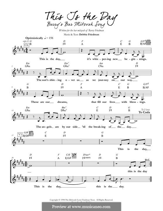 This Is the Day by D.L. Friedman - sheet music on MusicaNeo