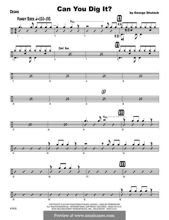 Can You Dig It? by G. Shutack - sheet music on MusicaNeo