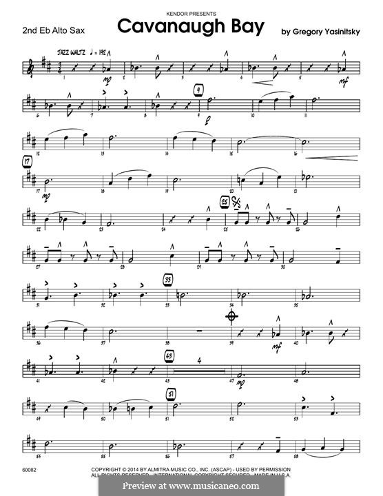 Cavanaugh Bay by G. Yasinitsky - sheet music on MusicaNeo
