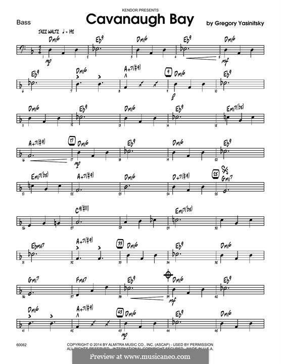 Cavanaugh Bay by G. Yasinitsky - sheet music on MusicaNeo