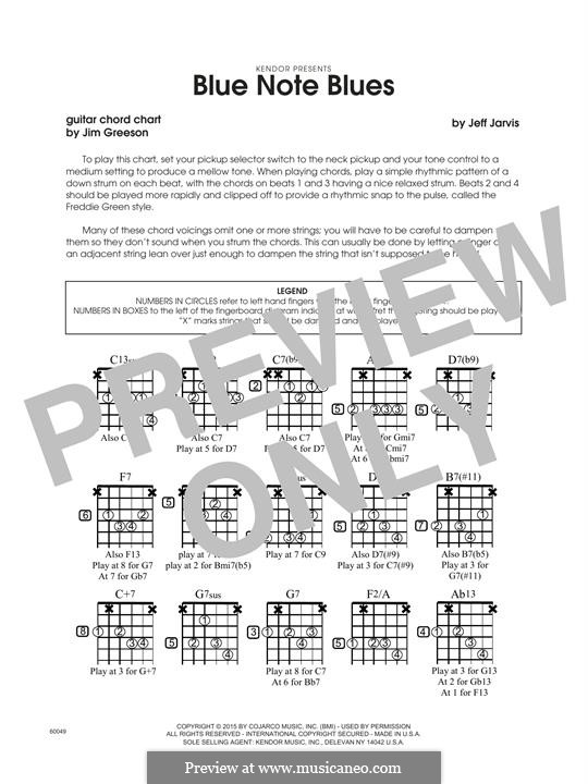 Blue Note Blues by J. Jarvis - sheet music on MusicaNeo