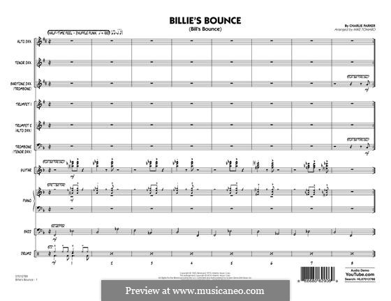 Billie's Bounce (Bill's Bounce) by C. Parker - sheet music on MusicaNeo