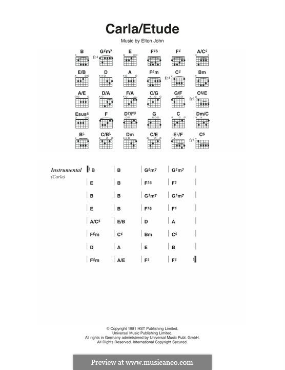 Carla/Etude by E. John - sheet music on MusicaNeo