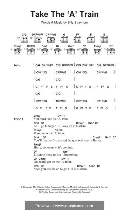 Take the 'A' Train (Duke Ellington) by B. Strayhorn on MusicaNeo