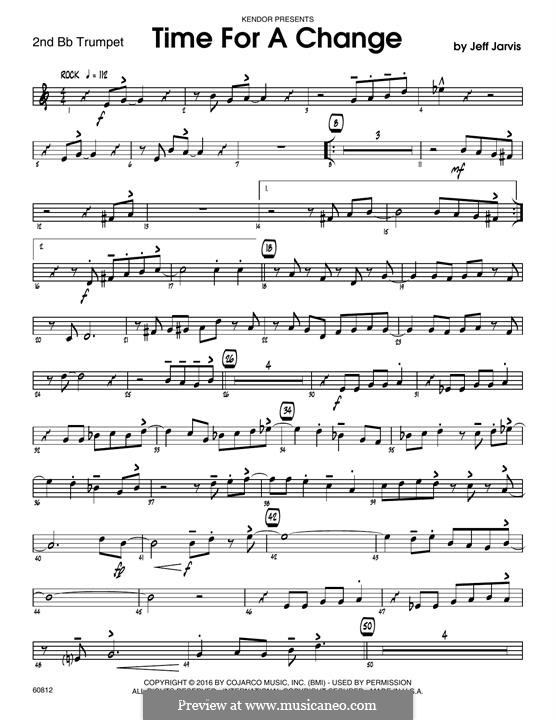 Time for a Change by J. Jarvis - sheet music on MusicaNeo