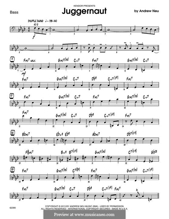 Juggernaut by A. Neu - sheet music on MusicaNeo
