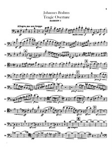 Tragic Overture, Op.81 by J. Brahms - free download on MusicaNeo