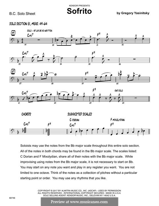 Sofrito by G. Yasinitsky - sheet music on MusicaNeo