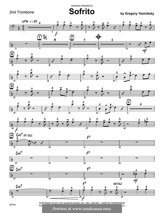 Sofrito by G. Yasinitsky - sheet music on MusicaNeo