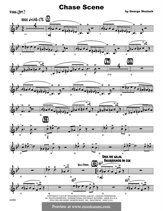 Chase Scene by G. Shutack - sheet music on MusicaNeo