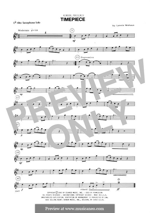Timepiece by L. Niehaus - sheet music on MusicaNeo