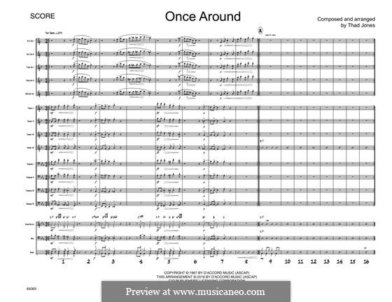 Once Around by T. Jones - sheet music on MusicaNeo