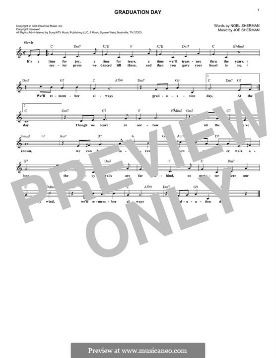 Graduation Day (The Four Freshmen) by J. Sherman, N. Sherman on MusicaNeo