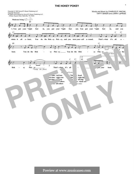 The Hokey Pokey by C.P. Macak, L. LaPrise, T. Baker on MusicaNeo