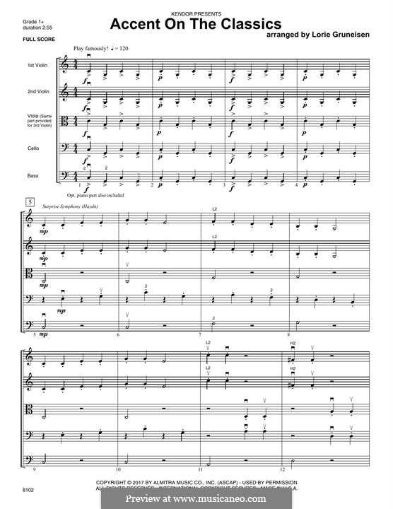 Accent on The Classics by J. Haydn - sheet music on MusicaNeo