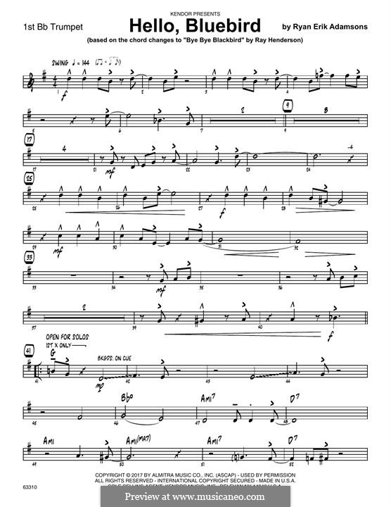 Hello, Bluebird (based on Bye Bye Blackbird) by R.E. Adamsons on MusicaNeo