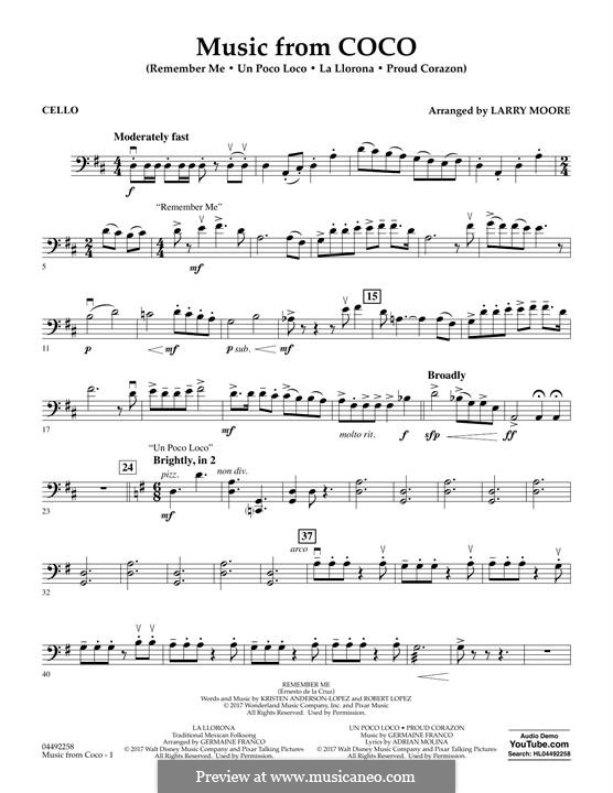 Music from Coco by M. Giacchino - sheet music on MusicaNeo