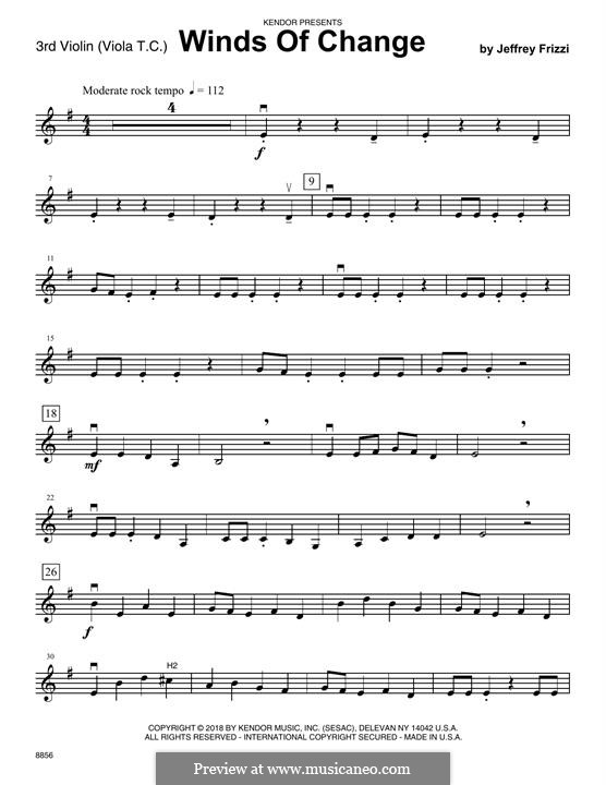 Winds of Change by J. Frizzi - sheet music on MusicaNeo