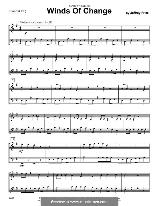 Winds of Change by J. Frizzi - sheet music on MusicaNeo