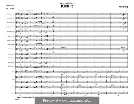 Kick It by K. Berg - sheet music on MusicaNeo