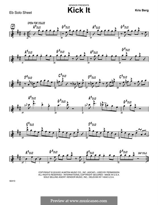 Kick It by K. Berg - sheet music on MusicaNeo