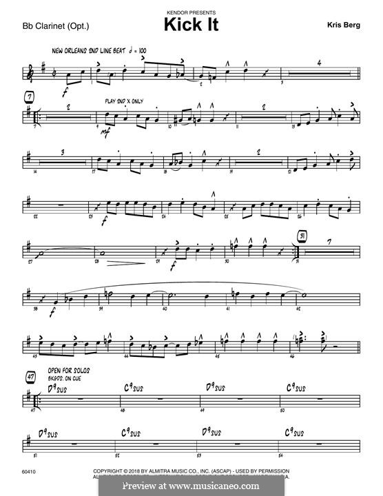 Kick It by K. Berg - sheet music on MusicaNeo