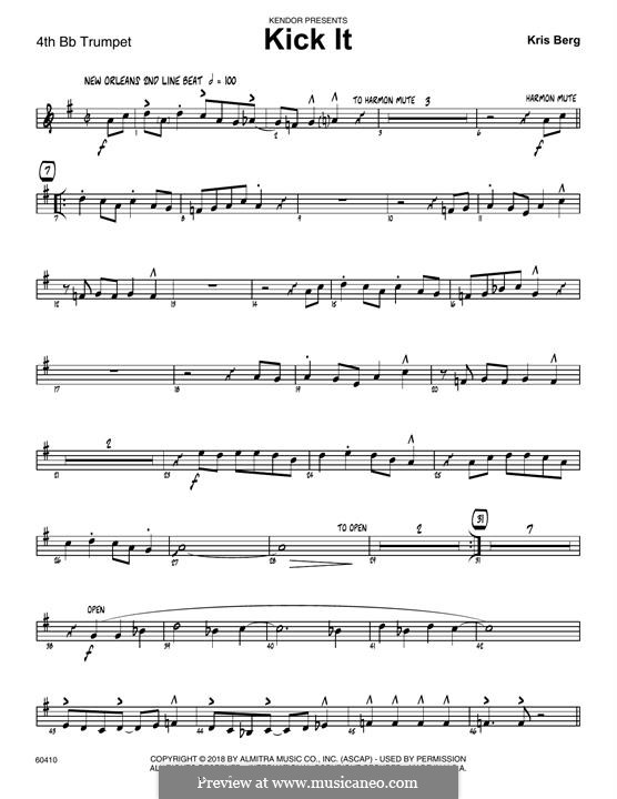 Kick It by K. Berg - sheet music on MusicaNeo