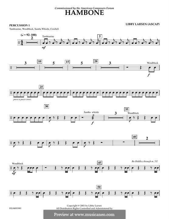 Hambone by L. Larsen - sheet music on MusicaNeo