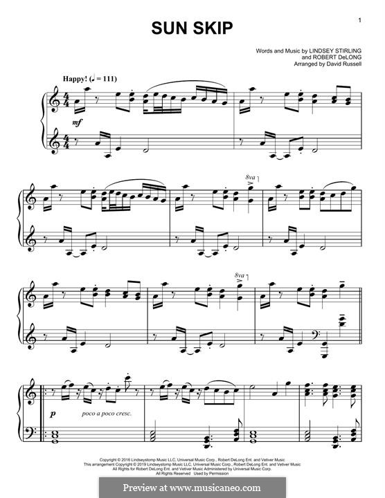 Sun Skip by L. Stirling - sheet music on MusicaNeo