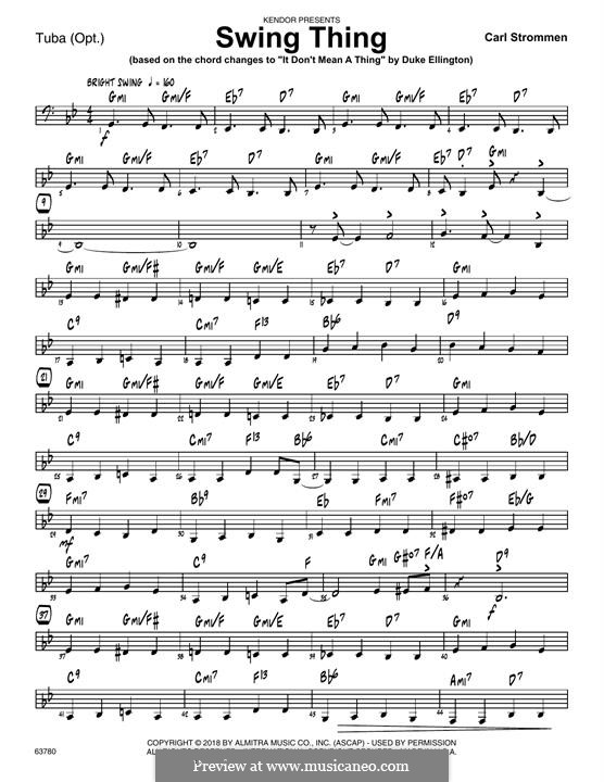 Swing Thing by C. Strommen - sheet music on MusicaNeo