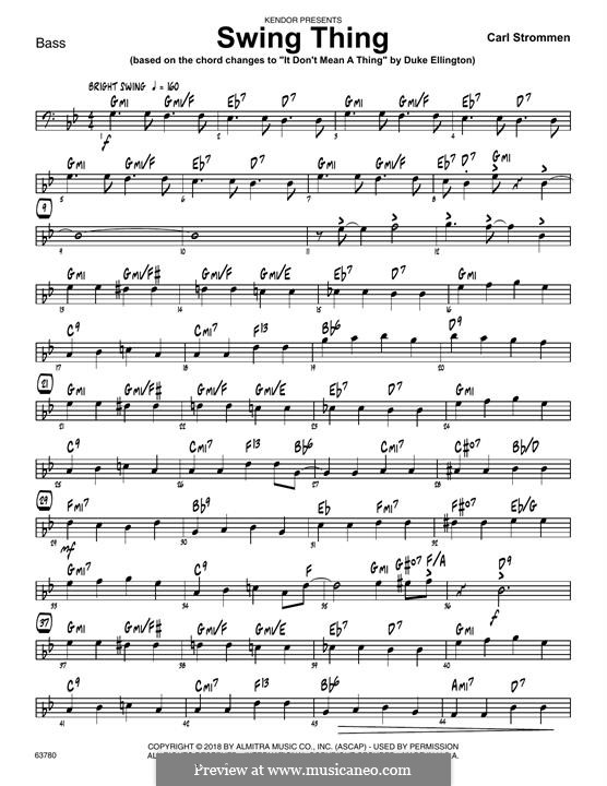 Swing Thing by C. Strommen - sheet music on MusicaNeo
