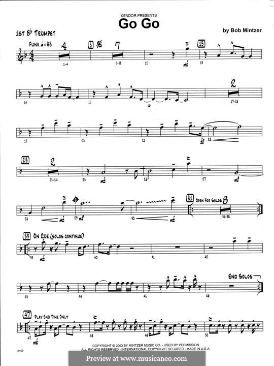 Go Go by B. Mintzer - sheet music on MusicaNeo