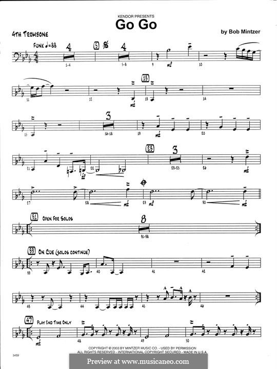 Go Go by B. Mintzer - sheet music on MusicaNeo