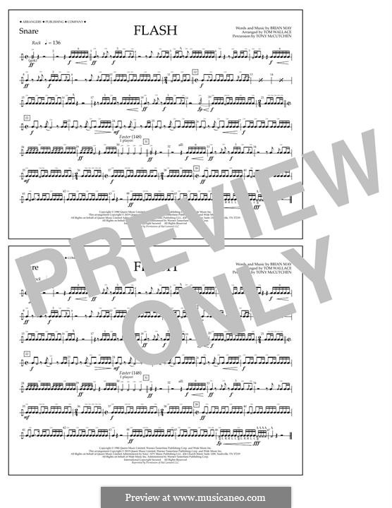 Flash (Queen) by B. May - sheet music on MusicaNeo