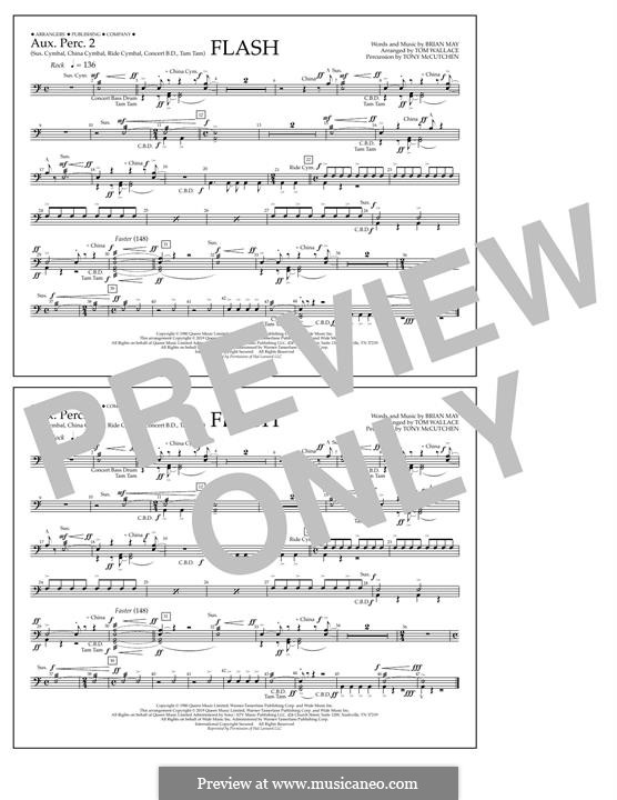 Flash (Queen) by B. May - sheet music on MusicaNeo