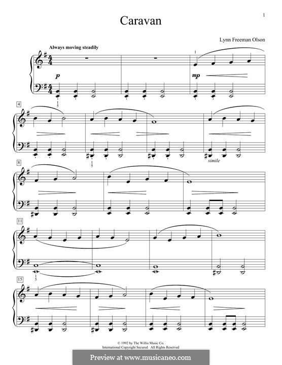 Caravan by L. Freeman Olson - sheet music on MusicaNeo